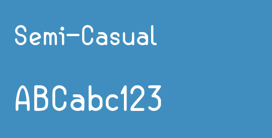 Semi-Casual - 好字網