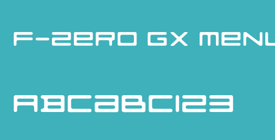 F-Zero GX Menu Font Rounded - 好字網